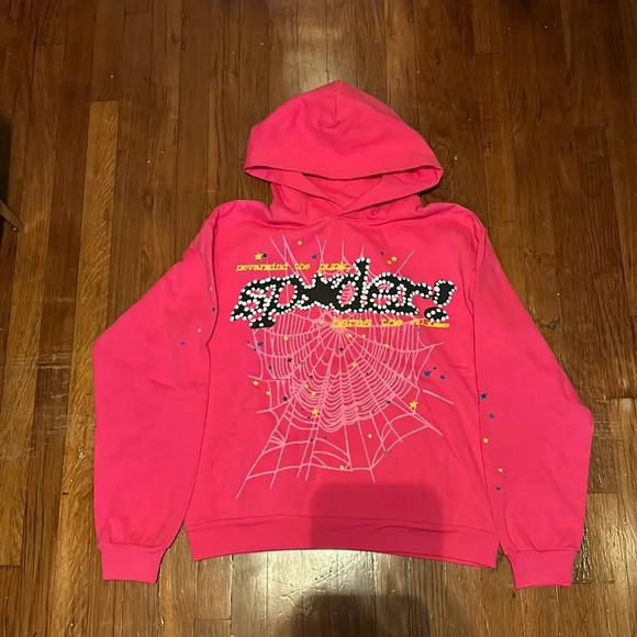 Sp5der | Shirts | Sp5der Pnk V2 Hoodie Pink | Poshmark